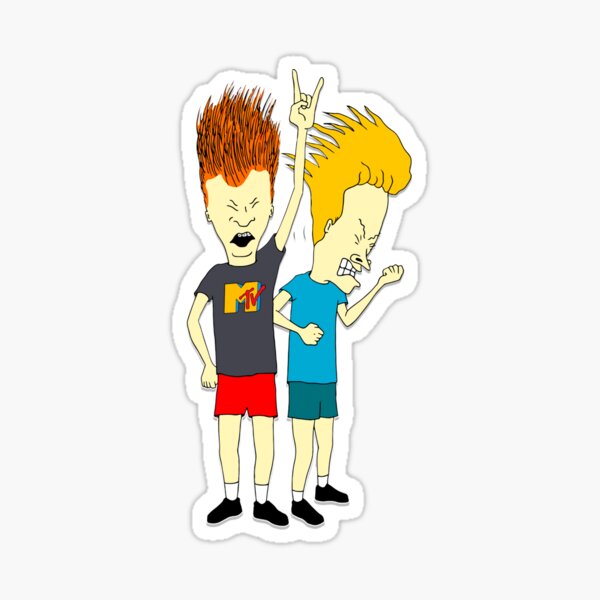 "Gift Idea Beavis And Butthead merlin Coronaholio Beavis" Sticker for ...