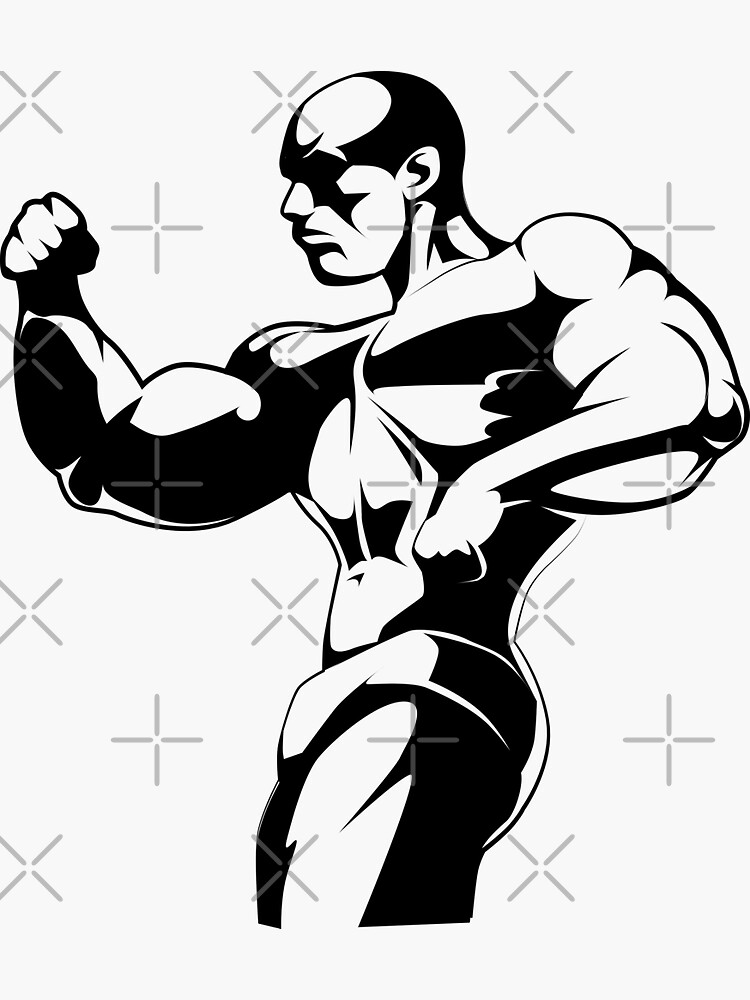 "Be Strong - Biceps Muscle - Bodybuilding - Bodybuilder" Sticker for ...