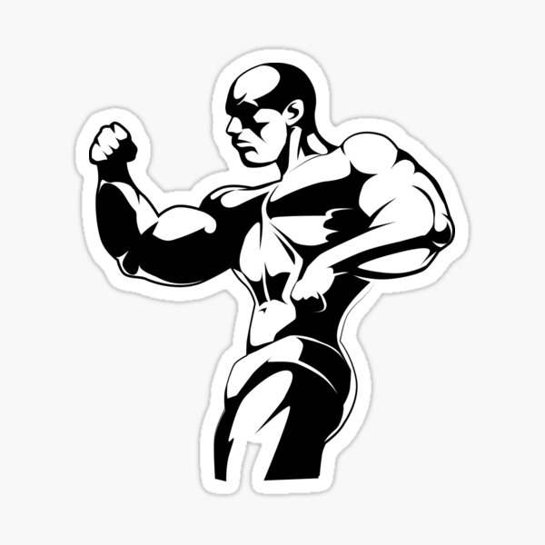 "Be Strong - Biceps Muscle - Bodybuilding - Bodybuilder" Sticker for ...