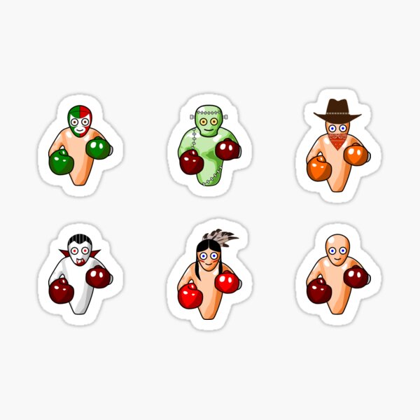 "Boxer stickers 1" Sticker for Sale by manu-moon | Redbubble