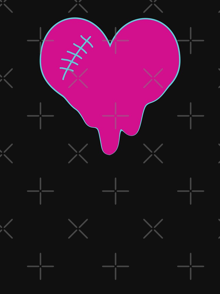 "Heart Melt - Pink, Purple, Blue and Black " T-shirt for Sale by LAEC ...