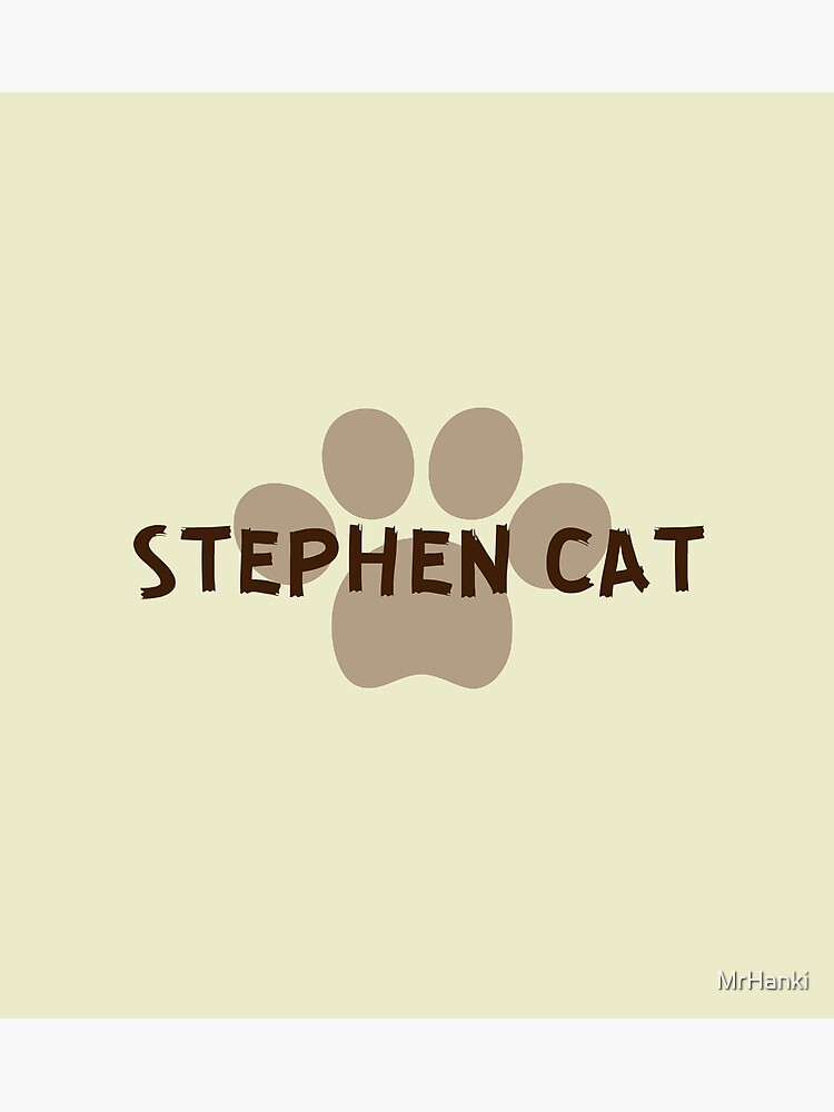 "STEPHEN CAT" Poster for Sale by MrHanki | Redbubble