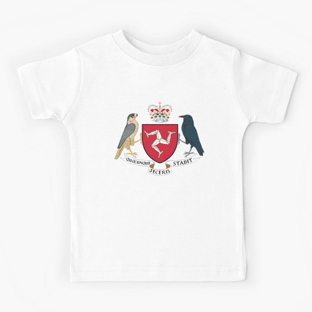 Camiseta para niños «Bandera de la Isla de Man 3 patas del hombre ...
