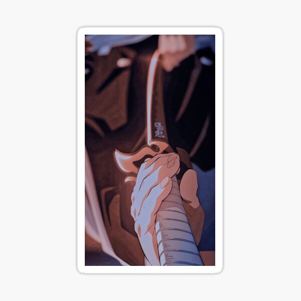 "Anime sword " Sticker for Sale by escanor202020 | Redbubble