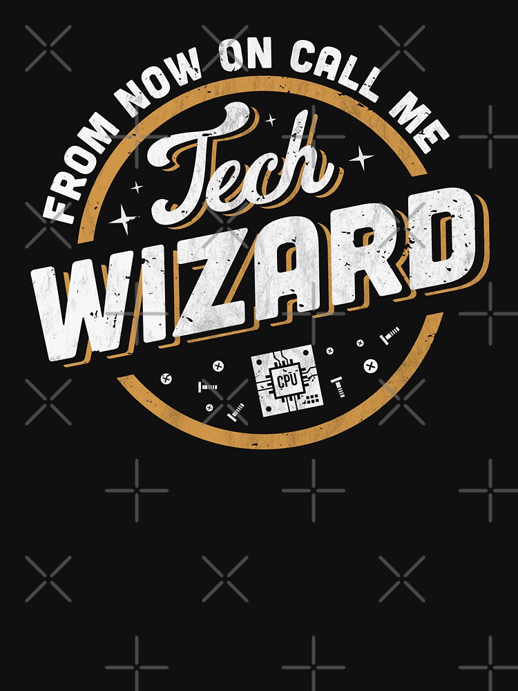 "Tech Wizard - IT Support & Computer Repair" T-shirt for Sale by ...