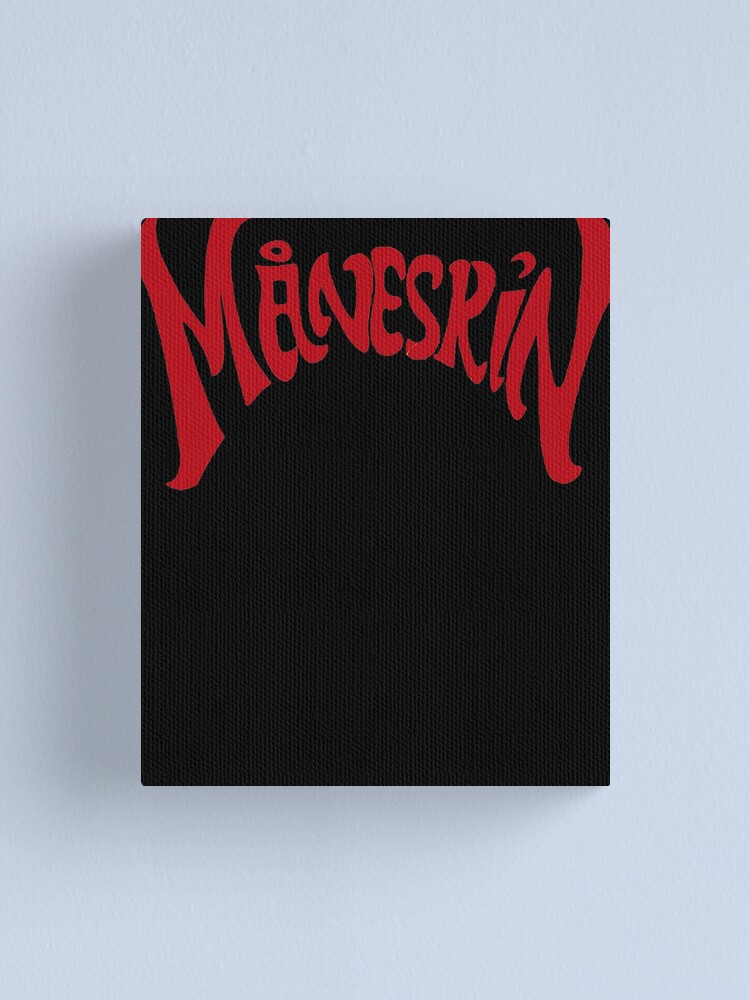 "Maneskin - Maneskin red logo" Canvas Print for Sale by Codames | Redbubble