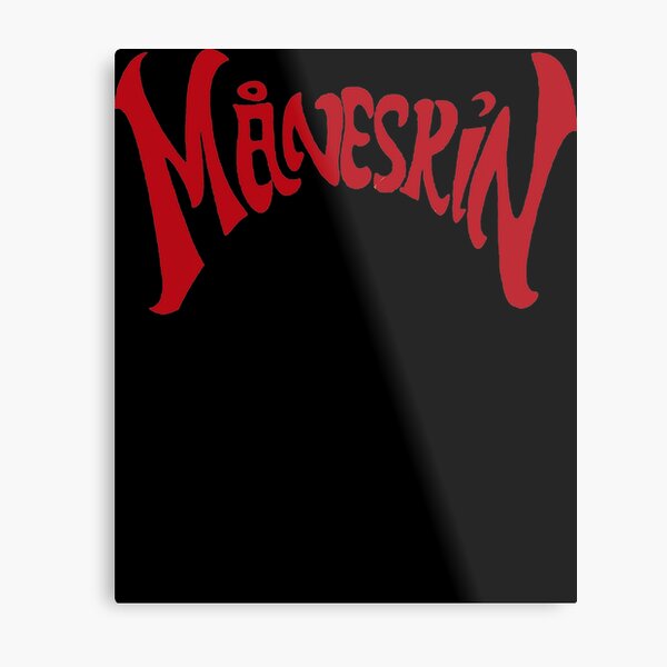 "Maneskin - Maneskin red logo" Metal Print for Sale by Codames | Redbubble