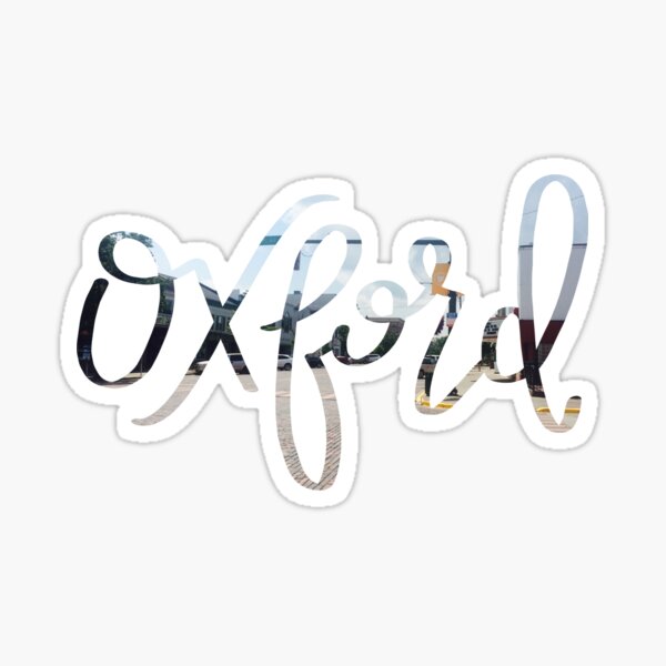 "Oxford" Sticker by kelseyhaver | Redbubble