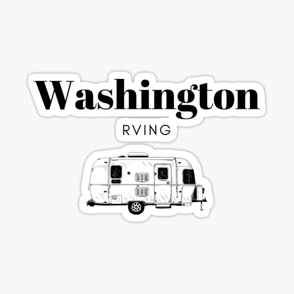"Washington Rving" Sticker for Sale by Route73 | Redbubble