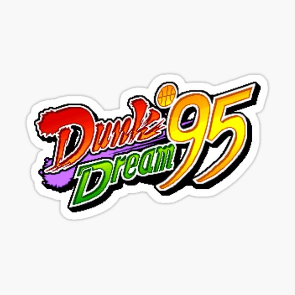 "Dunk Dream 95 - Neo Geo" Sticker for Sale by dreamhoop | Redbubble