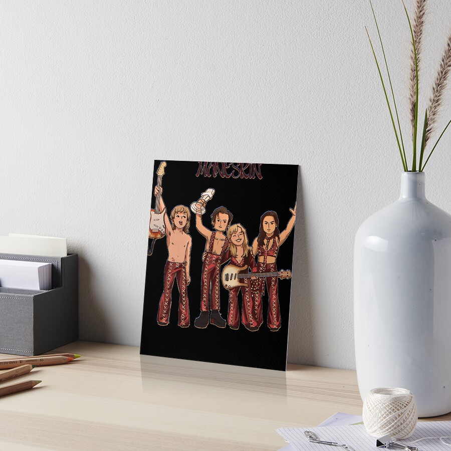 "Maneskin -Måneskin Eurovision 2021 Final Winner Drawing" Art Board ...
