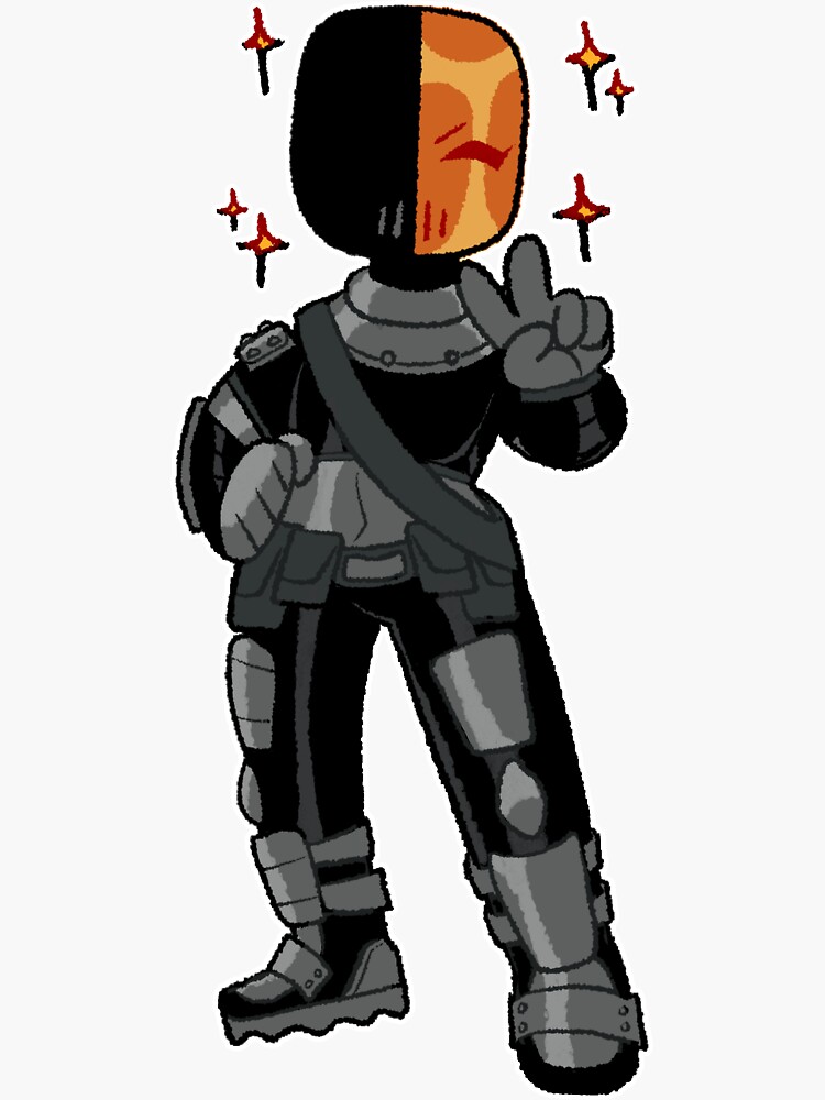 "slade sticker (teen titans)" Sticker for Sale by laavioli | Redbubble