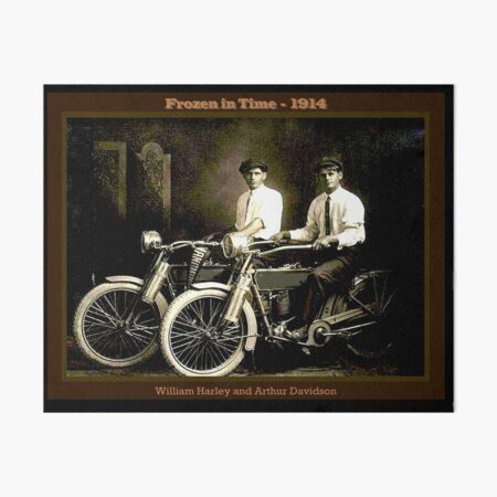 "William Harley and Arthur Davidson Vintage 1914 Restored Photo Print ...