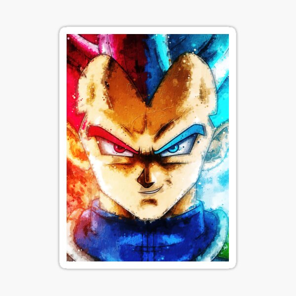 "Vegeta" Sticker for Sale by LauraAbernathy3 | Redbubble