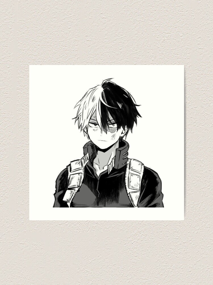 "Todoroki Shoto - mha / bnha" Art Print for Sale by Itsyowitch | Redbubble