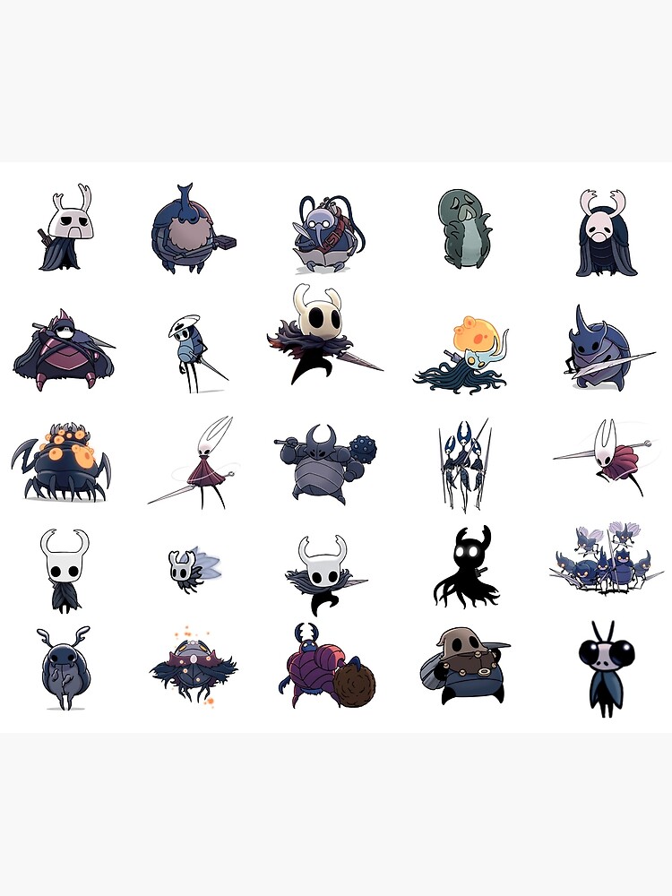 "hollow knight all characters" Poster for Sale by SohaibHania | Redbubble