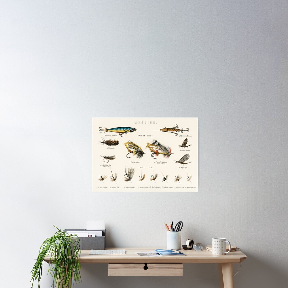 "Fly Fishing Chart" Poster for Sale by bluespecsstudio | Redbubble