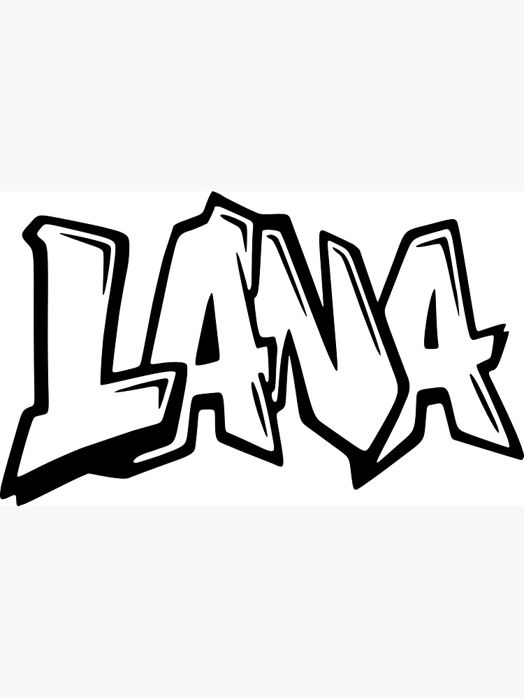 "Lana - Graffiti Name Design" Sticker for Sale by NameThatShirt | Redbubble