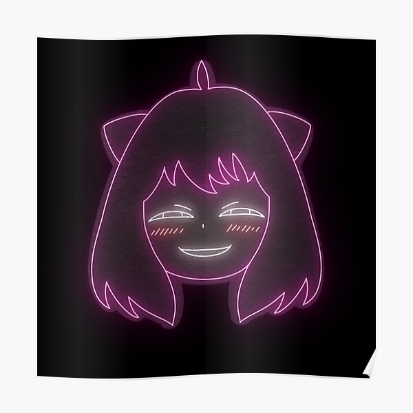 Póster «Copia de Spy X Family Anya Forger Neon - Cyberpunk - Animación ...