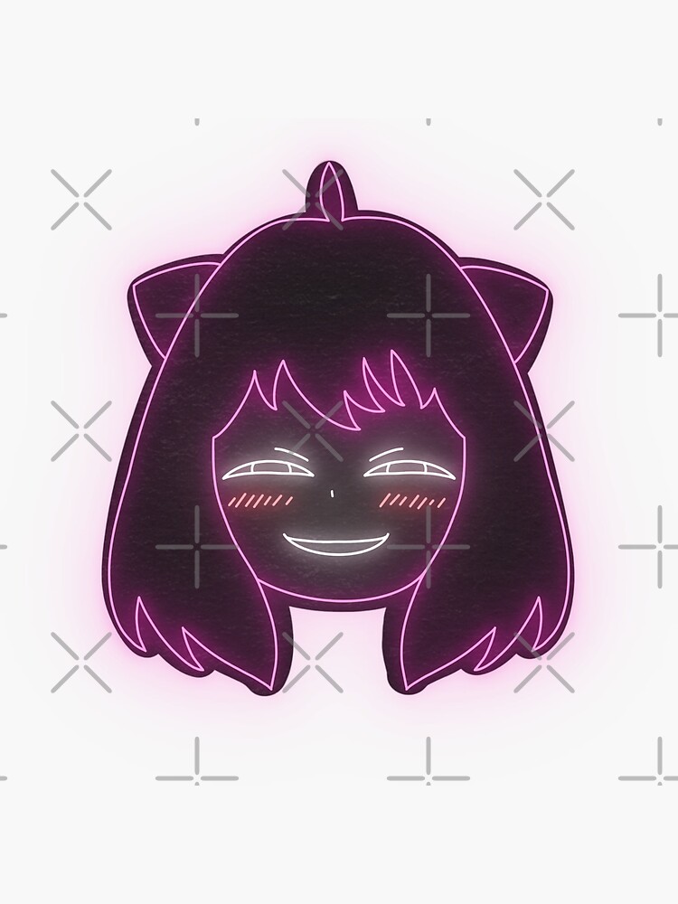 Pegatina «Copia de Spy X Family Anya Forger Neon - Cyberpunk ...