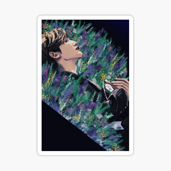 "Ateez Fanart Yeosang Deja Vu" Sticker for Sale by SleepiLiz | Redbubble