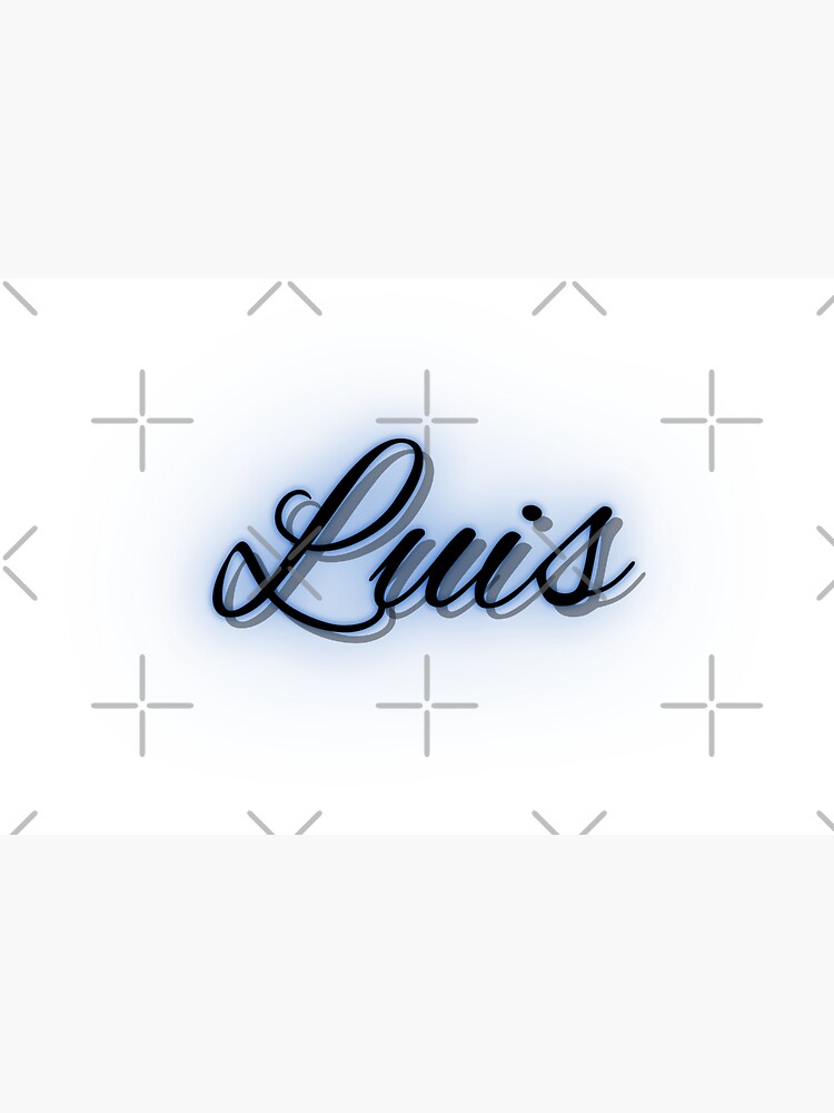 "Luis - Names in Blue - Names in Blue" Sticker for Sale by ...