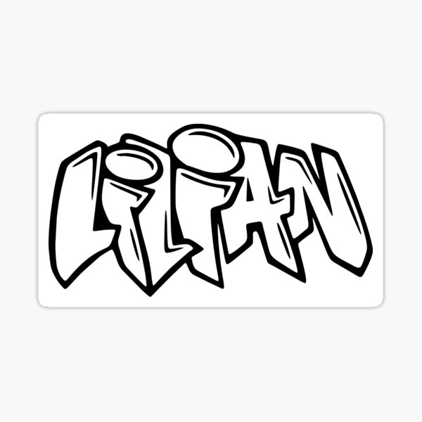 "Lilian - Graffiti Name Design" Sticker for Sale by NameThatShirt ...