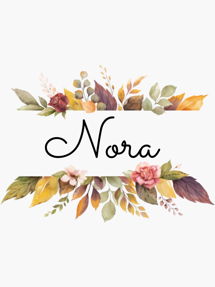 "Nora Name" Sticker for Sale by NameMatters | Redbubble