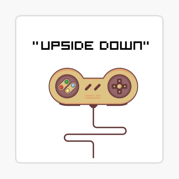 ""UPSIDE DOWN"" Sticker for Sale by Standucci | Redbubble