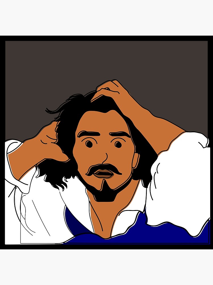 "Le Désespéré self-portrait by Gustave Courbet" Poster for Sale by ...