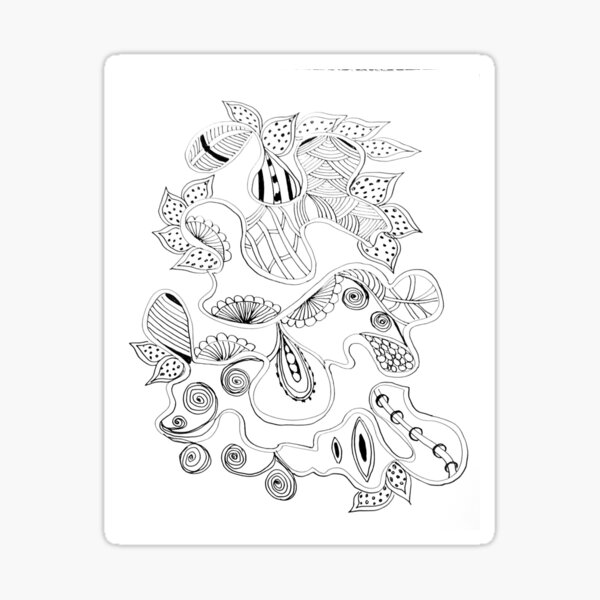 "Hand drawn doodle full of patterns " Sticker for Sale by Bevie2u2 ...