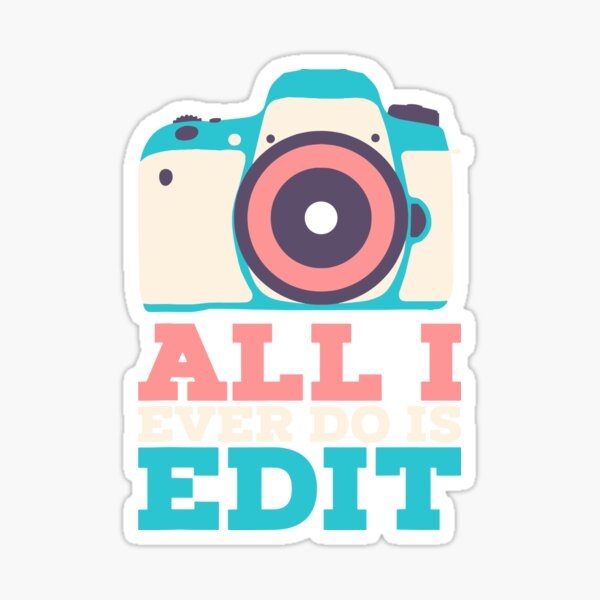 "Camera Operator Cameraman Artist Funny Photographer" Sticker for Sale ...