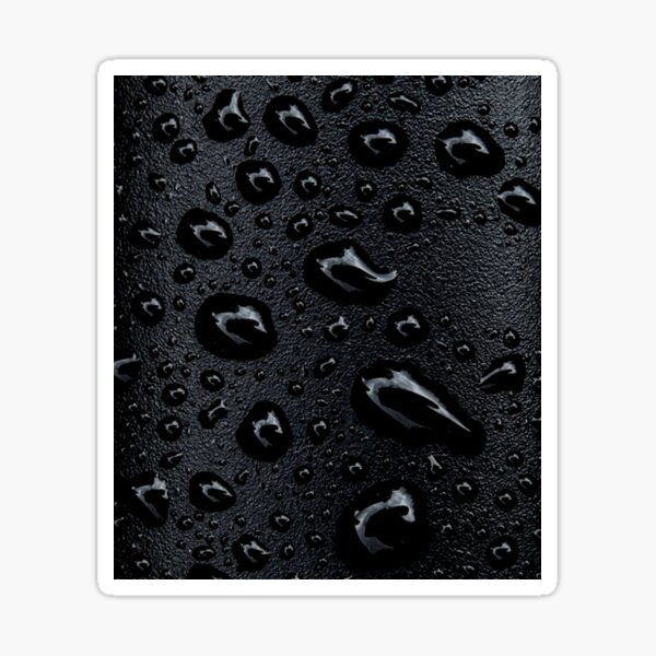 "water drops black background" Sticker for Sale by Ahmed-Posters ...
