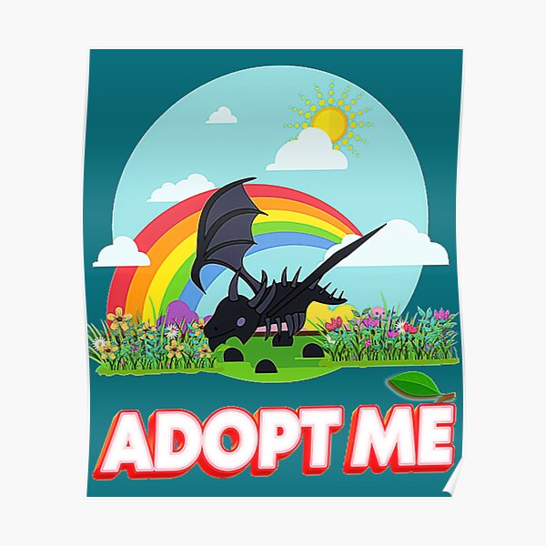 "Adopt Me " Poster for Sale by ParksGodivArt | Redbubble