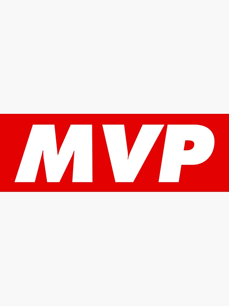 "Mvp Player Sticker" Sticker for Sale by krnnvrstacy | Redbubble