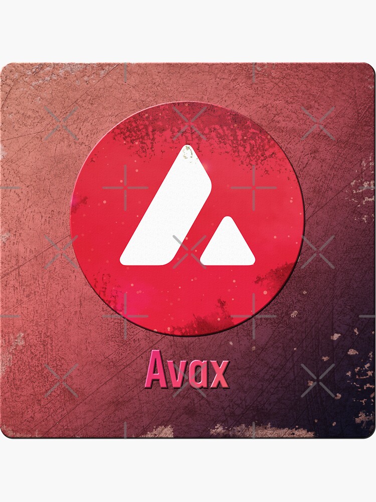 "Crypto Life | Avalanche | Avax" Sticker by MakeitMelo | Redbubble