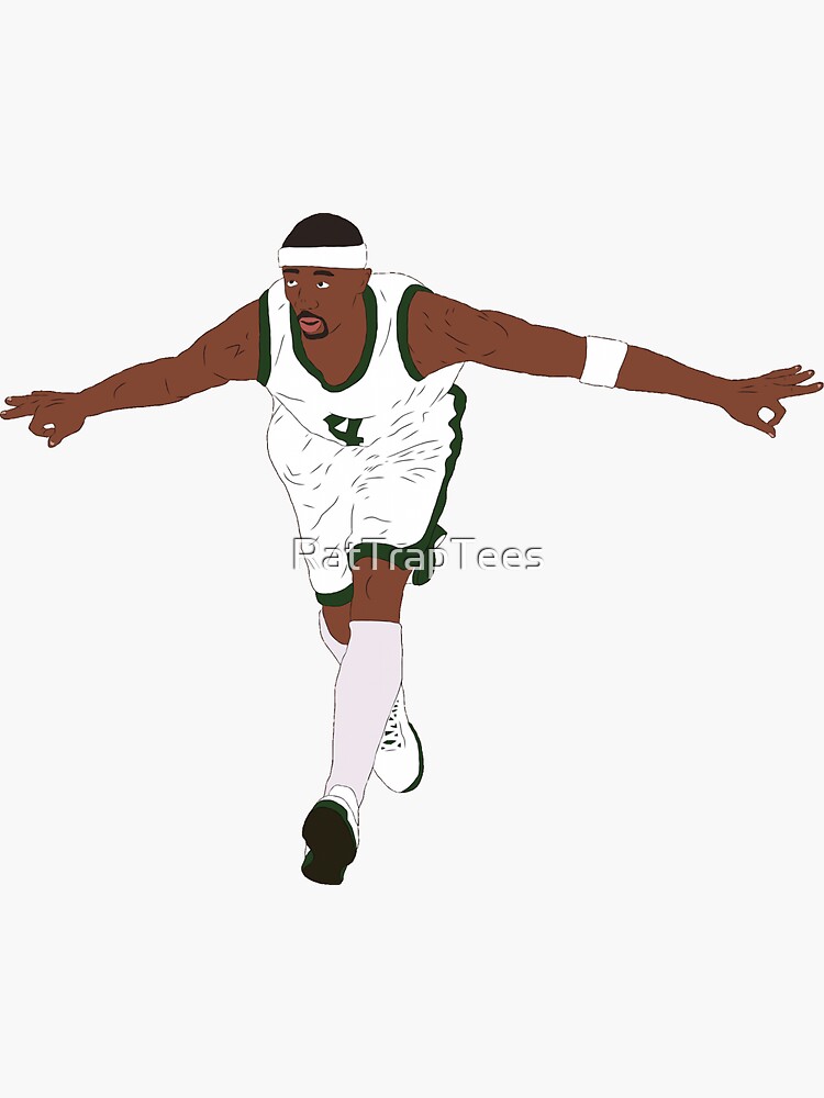 "Jason Terry "The Jet"" Sticker by RatTrapTees | Redbubble
