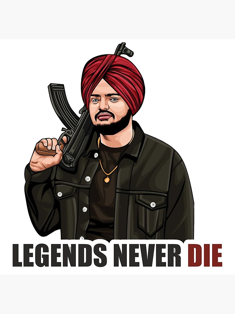 "Sidhu Moose Wala Stickers" Poster for Sale by ehab954 | Redbubble