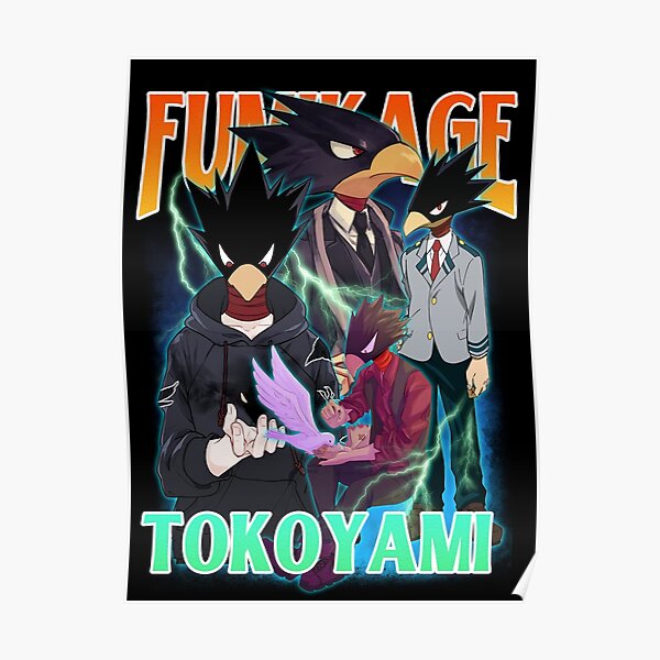 "My Hero Academia Fumikage Tokoyami Bootleg Anime" Poster for Sale by ...