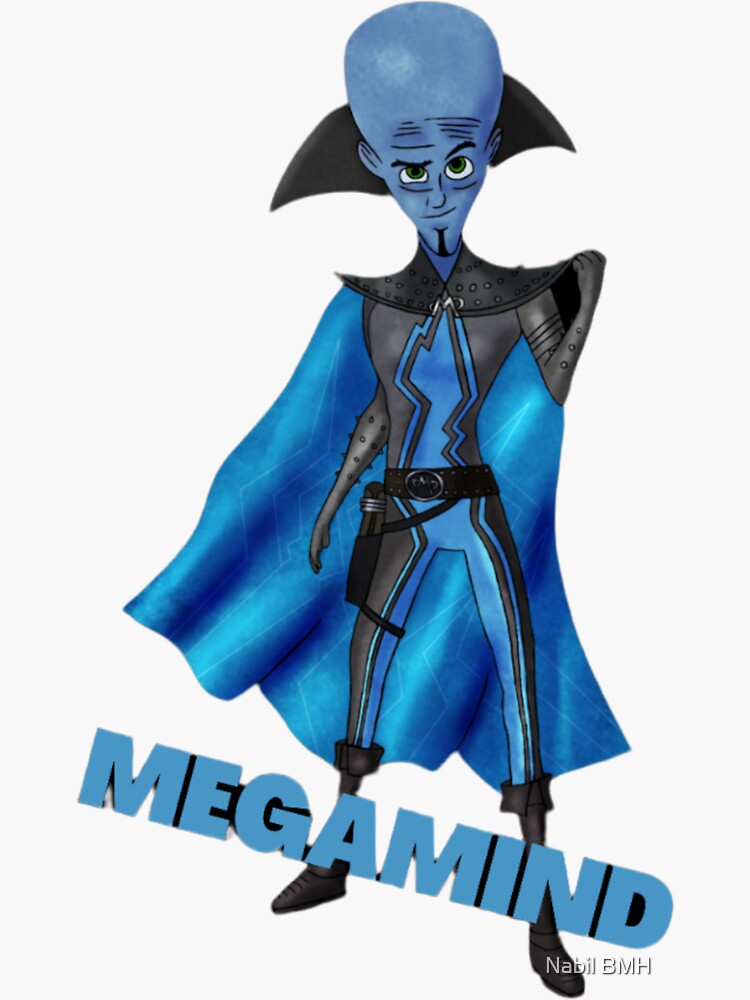 " Megamind" Sticker for Sale by Bhmnabil18 | Redbubble