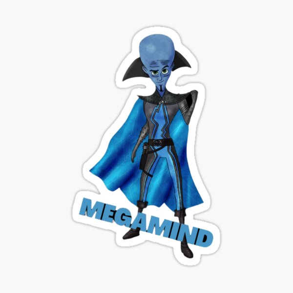 " Megamind" Sticker for Sale by Bhmnabil18 | Redbubble
