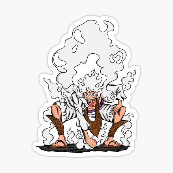 "Gear 5" Sticker for Sale by atom1 | Redbubble