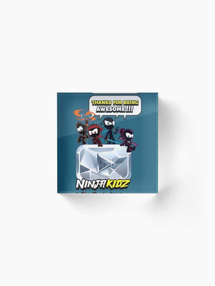 "Ninja Kids Merch Ninja Kidz Diamond Awesome " Acrylic Block for Sale ...