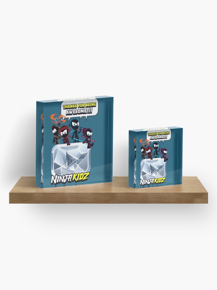 "Ninja Kids Merch Ninja Kidz Diamond Awesome " Acrylic Block for Sale ...
