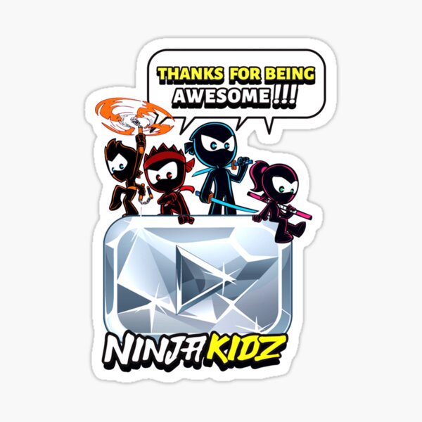 "Ninja Kids Merch Ninja Kidz Diamond Awesome " Sticker for Sale by ...