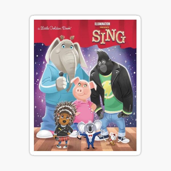 "Concert Sing Cartoon" Sticker for Sale by jamesbankss | Redbubble