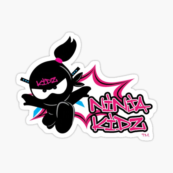 "Ninja kidz cartoon " Sticker for Sale by LaraHeulwenArt | Redbubble