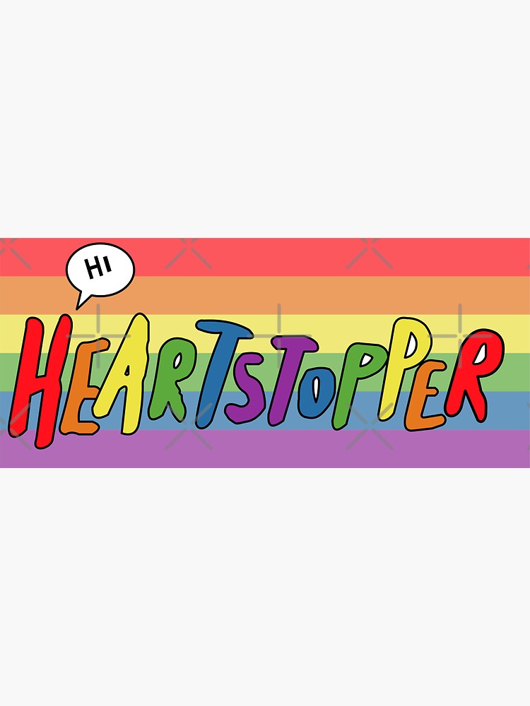 "HEARTSTOPPER" Sticker for Sale by GrumpyMooStudio | Redbubble