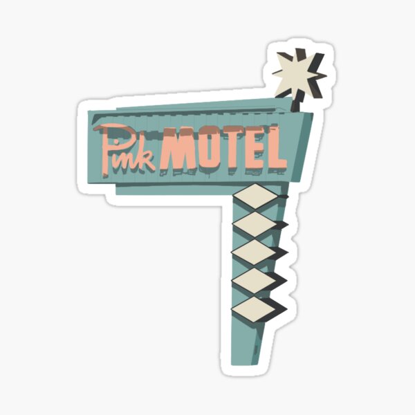 "Vintage Motel Sign" Sticker for Sale by mdon20 | Redbubble