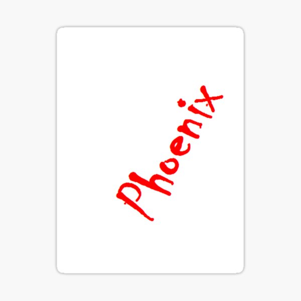 "Phoenix" Sticker for Sale by mugmans | Redbubble